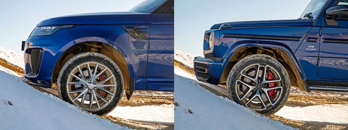 Compare Mercedes-AMG G 63 en Range Rover Sport SVR 1031_25