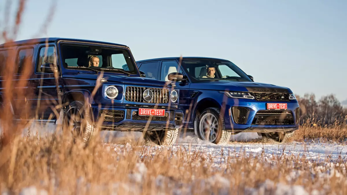 Compare Mercedes-AMG G 63 en Range Rover Sport SVR 1031_8