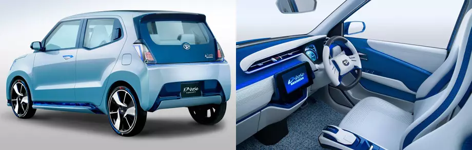 Daihatsu D-Base Concept သည်အနာဂတ်ကမ္ဘာအတွက်အရိပ်အမြွက်ပြောကြားခဲ့သည် 11267_2