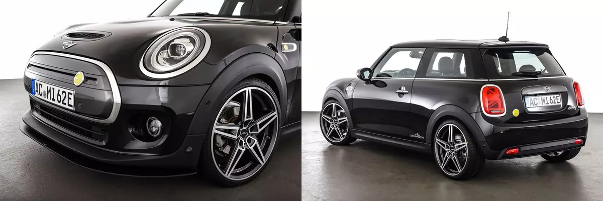 Mini Cooper SE ji dîskên Schnitzer û Springs wergirt 1177_1