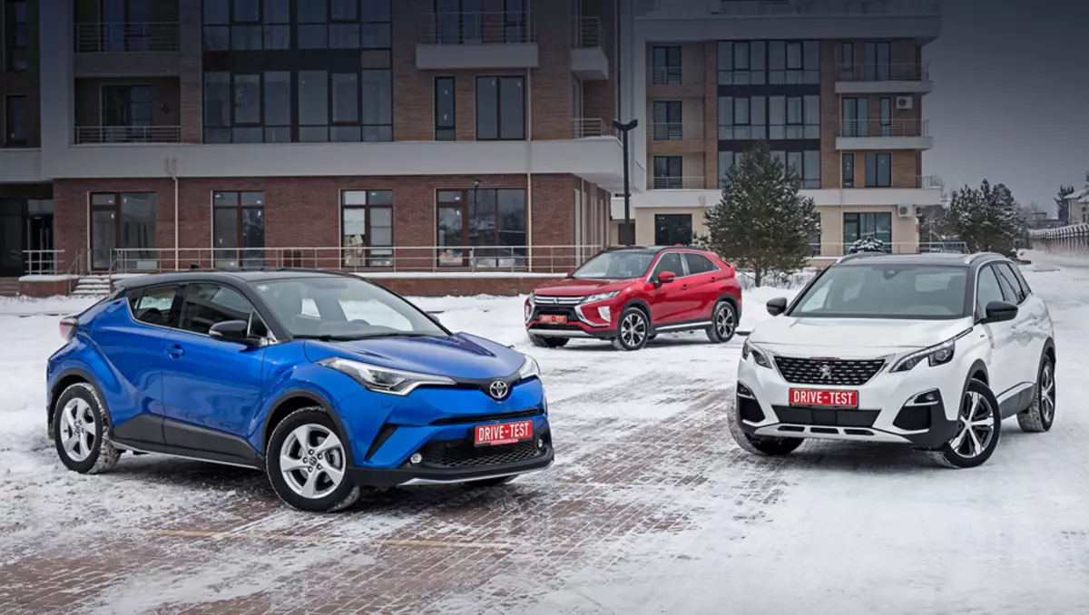 Vi tar med Mitsubishi Eclipse Cross och Peugeot 3008 med Toyota C-HR