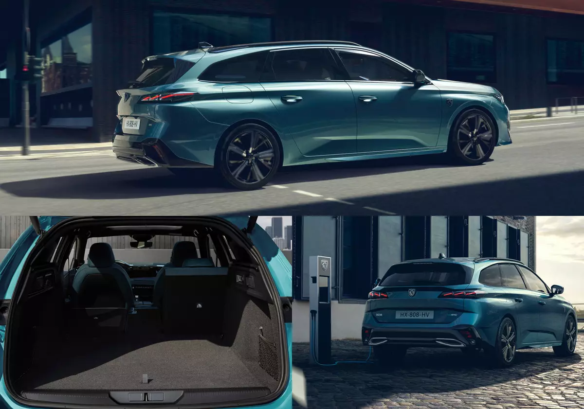 Peugeot 308 SW վագոն գերազանցեց Hatch Space- ը