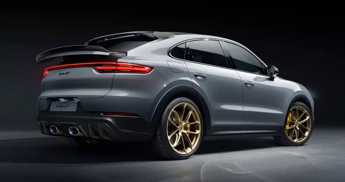 I-Porsche Cayenne Turbo Gt Crosswool ilungisa imeko yemoto yezemidlalo