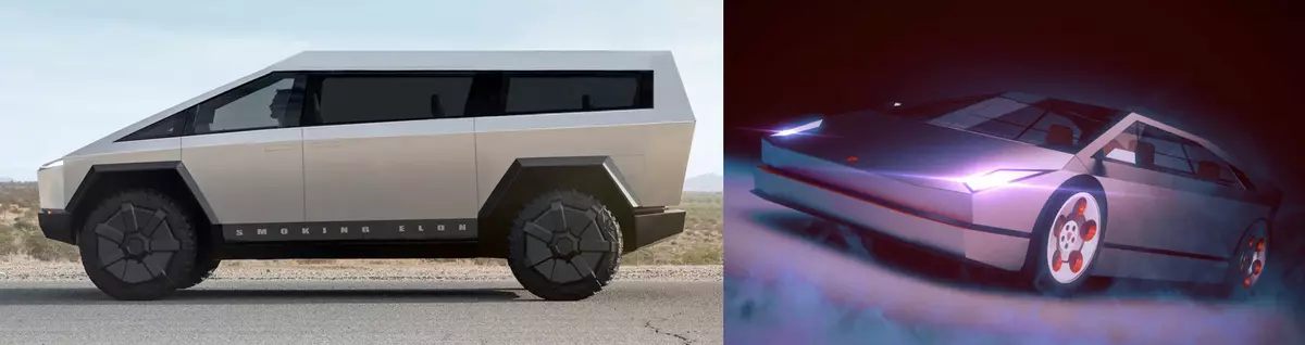 Tesla Cybertruck ще бъде изкривено от задните колела