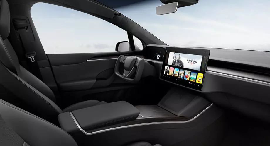 Tesla s lan X model nganyari interior