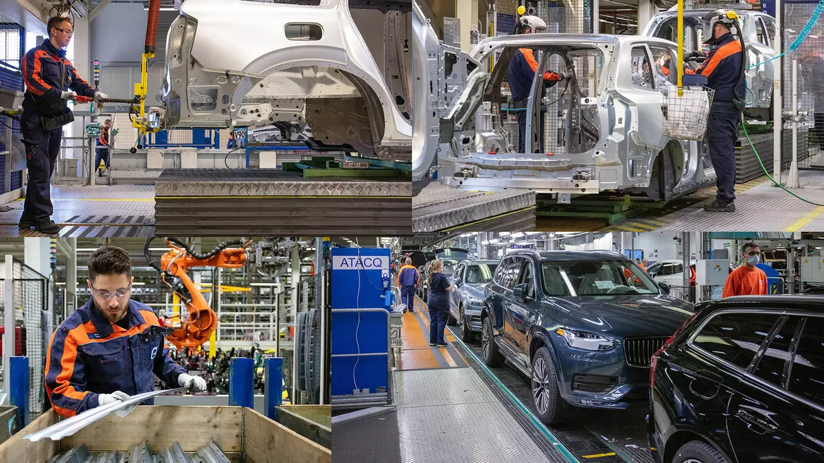 Volvo's autofabriek voor de eerste keer werd 