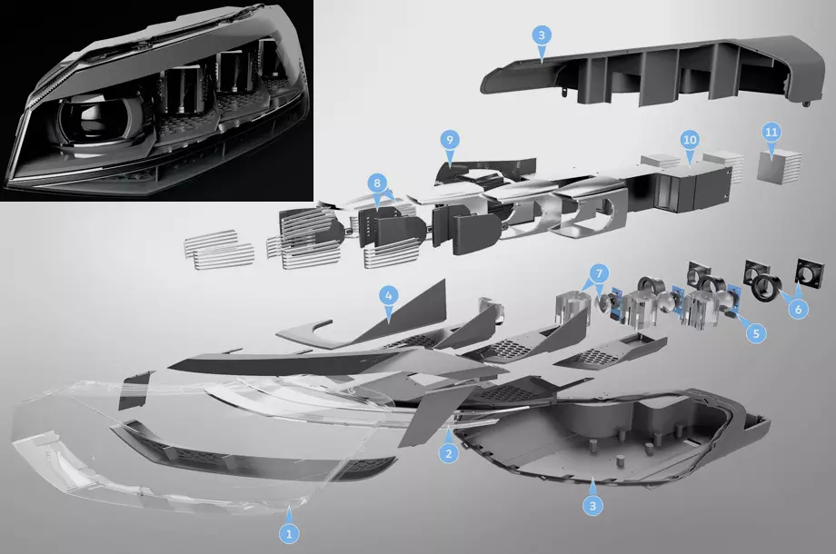 Mettre en évidence l'avenir des phares expérimentés Volkswagen 1609_7