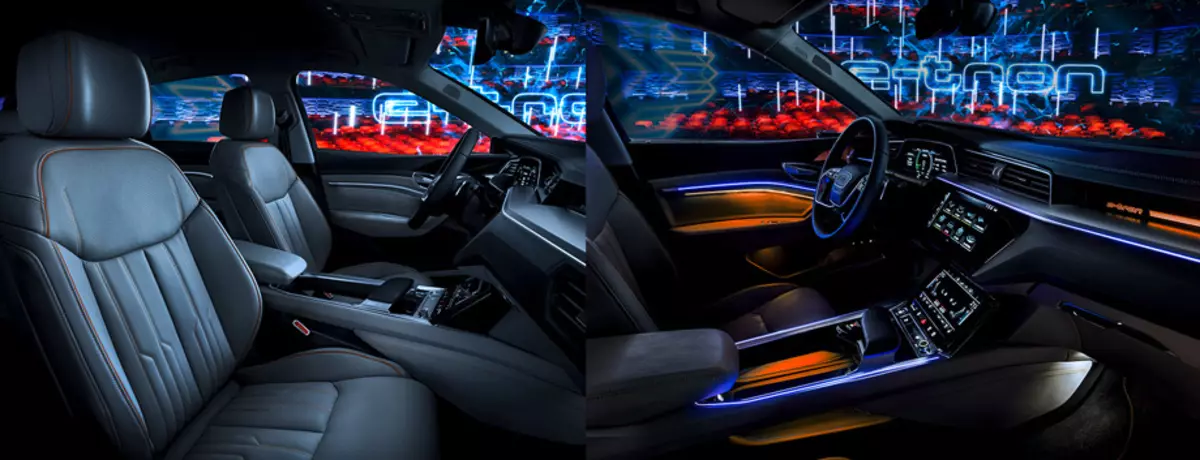 Five displays showed five displays in the cabin of the AUDI E-TRON 16534_2