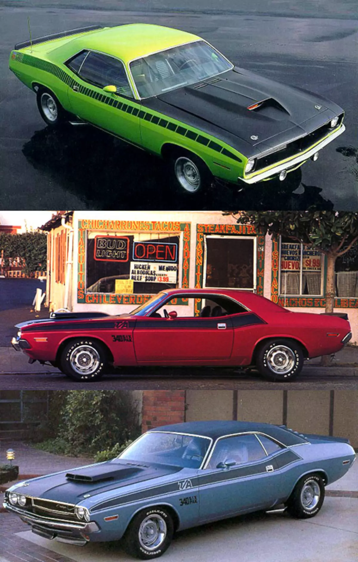 KUNST! Монструозных масла-кары Dodge Challenger і Plymouth 'Cuda 17569_1