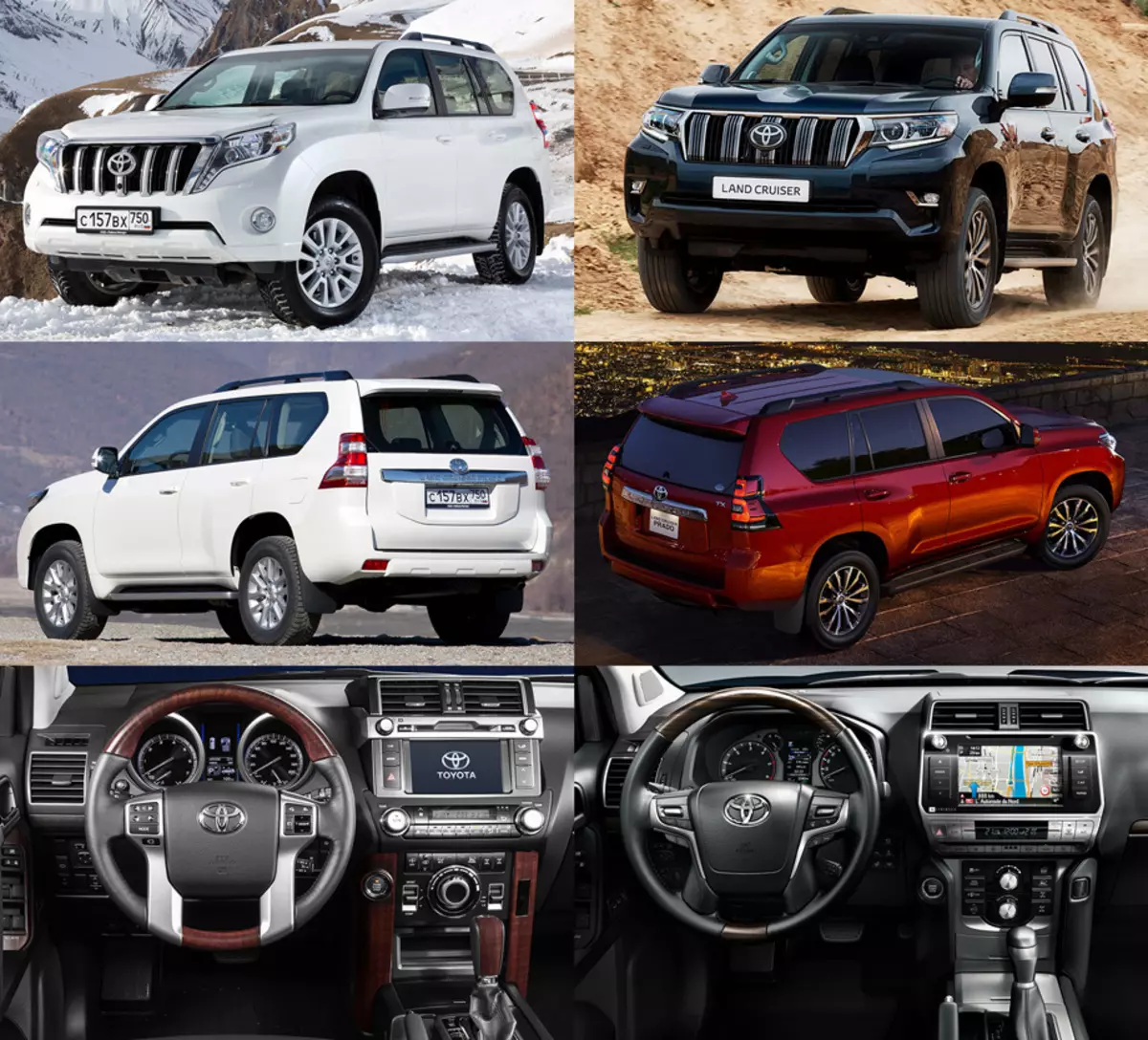 SUV Toyota Land Cruiser Prado imekuwa kukauka nje na ndani 2776_5