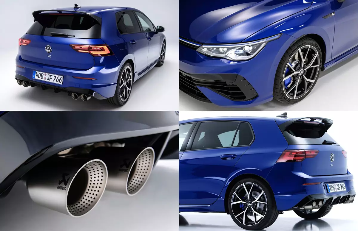 Volkswagen Golf r adalandira zoyeserera zoyeserera ndi zomata