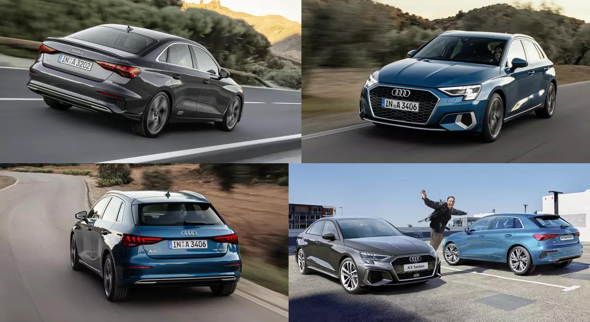 Suppleant: Sedan dan Hatchback Audi A3 dianggarkan dalam Rubles 2928_1