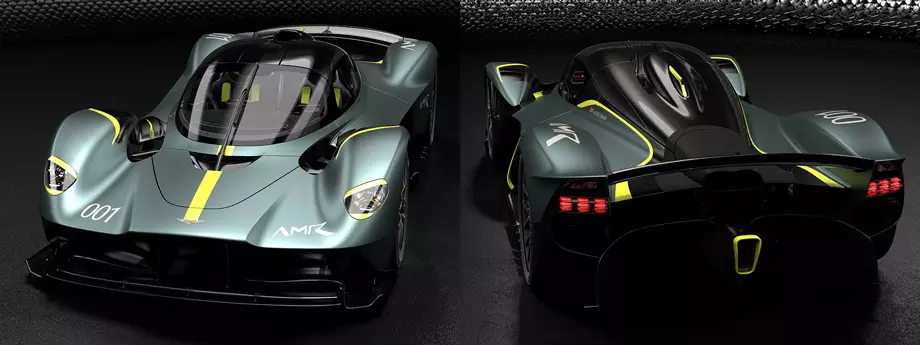 Hypercar Aston Martin Valkyrie viste en utskiftbar sporpakke