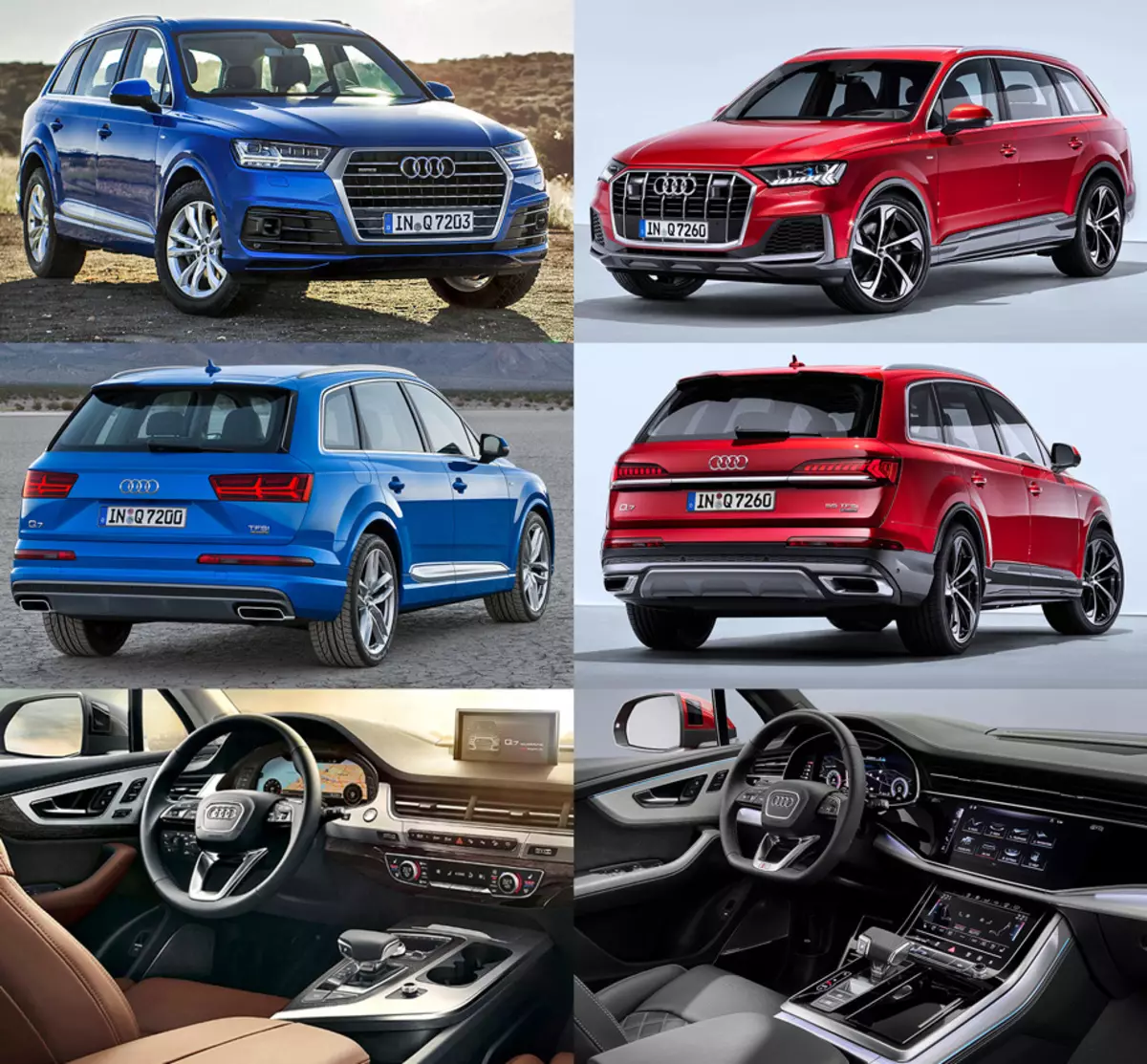 Ang gi-update nga crossover audi Q7 gipakasama sa punoan nga q8 3669_6