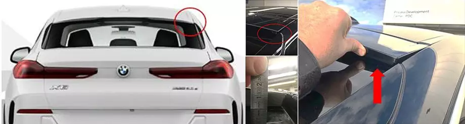 BMW X6 Crossover rời khỏi spoiler phía sau 4017_1