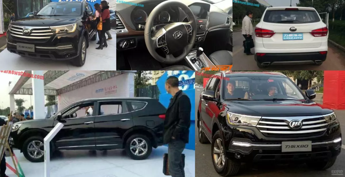 Lifan X40, X70 နှင့် X80 Wooksnits သည်ပေါ်၌တင်ထားလိမ့်မည် 8184_2