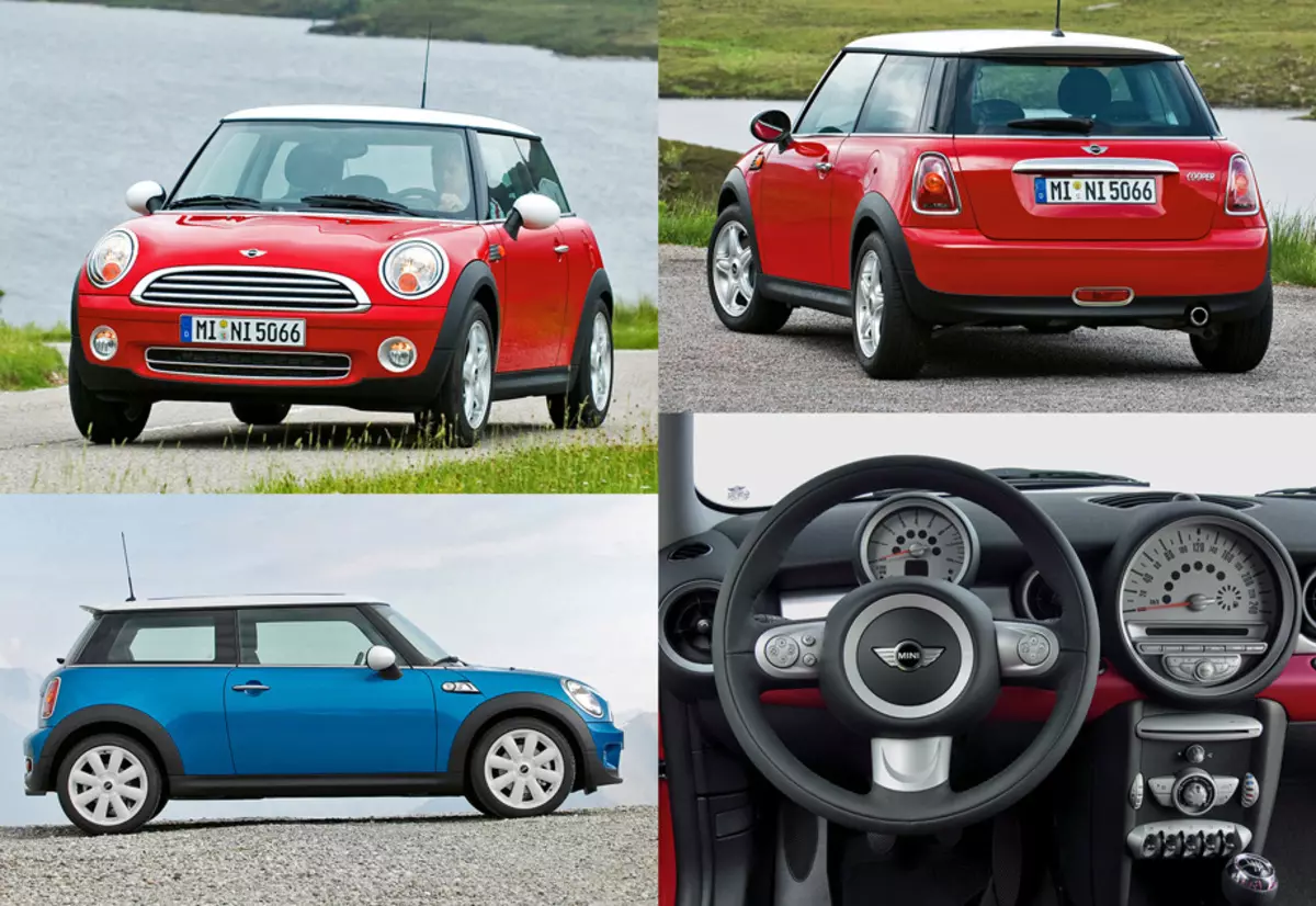 Vi leder efter en fælles i hatchbacks Mini Cooper fra fortiden og dette århundreder 8793_17