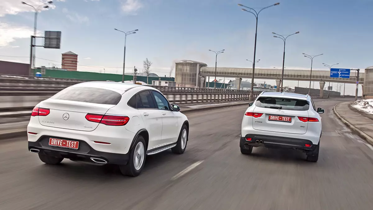 Mercedes Glc Coupe ကို Jaguar F-P-Pace crossover ၏ဥပမာတစ်ခုအဖြစ်သတ်မှတ်ထားသည် 891_25